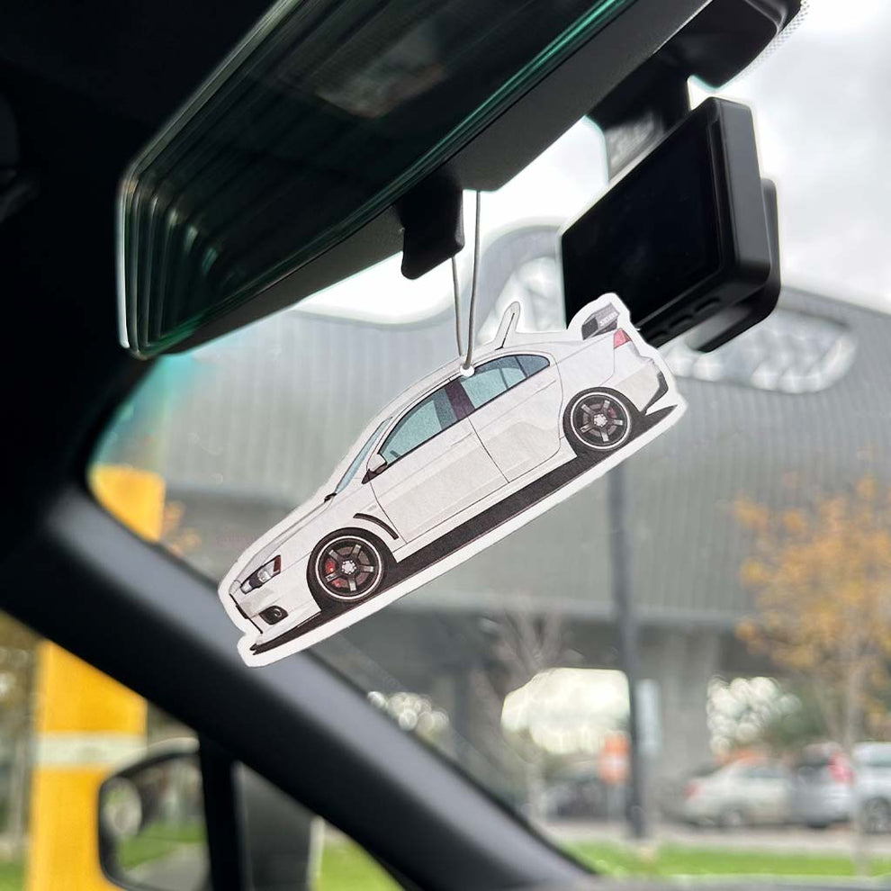Mitsubishi EVO X Rear View Mirror Air Freshener – Perfect Shift