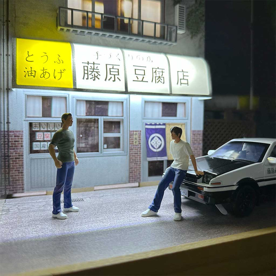 Fujiwara Tofu Shop Diorama & Initial D Merch – Perfect Shift